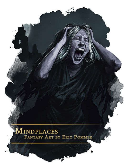 Shrieking Banshee - RPG Spot Art - Mindplaces | DriveThruRPG