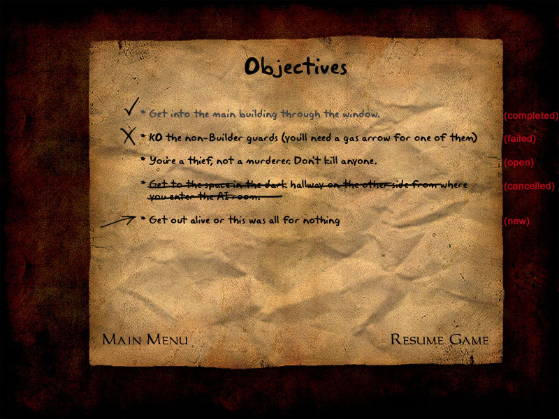 Objectives Display Gui - Art Assets - The Dark Mod Forums